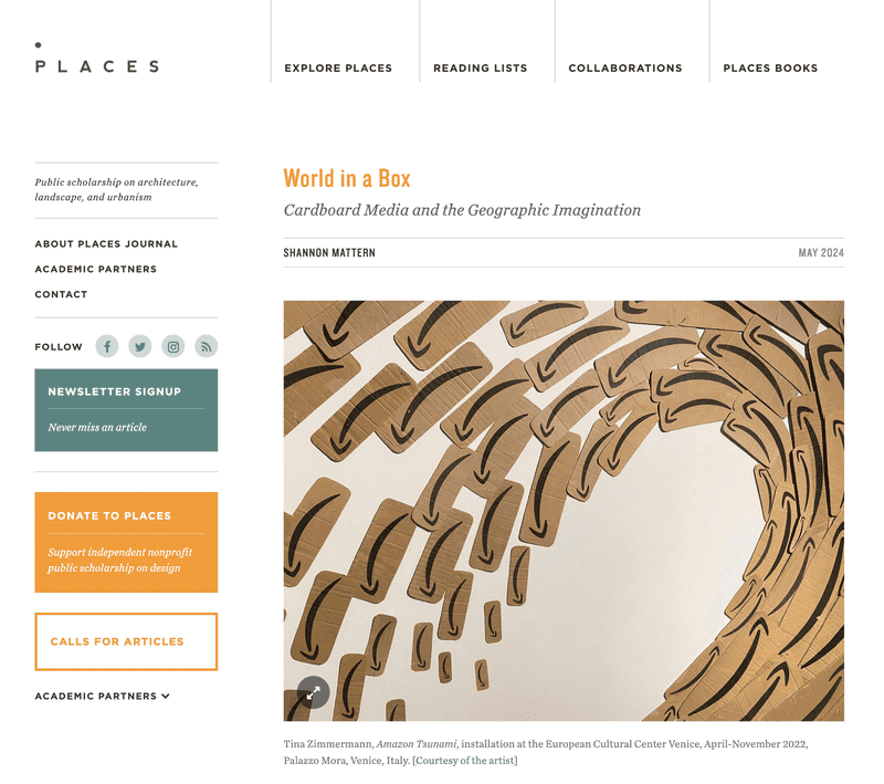 World in a Box: Cardboard Media and the Geographic Imagination